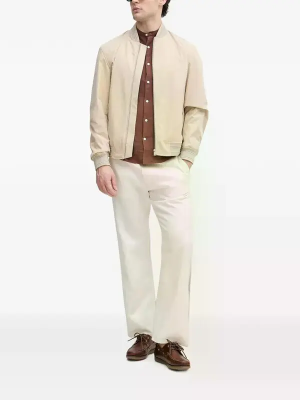 LINDBERGH Mandarin-collar Long-sleeve Shirt