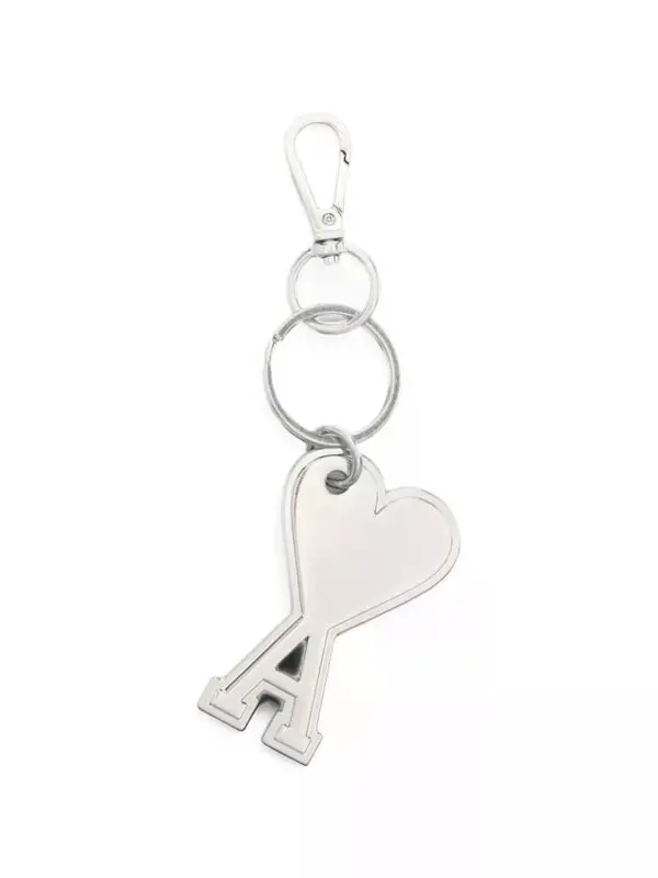 AMI Paris Metal Keyring With De Coeur