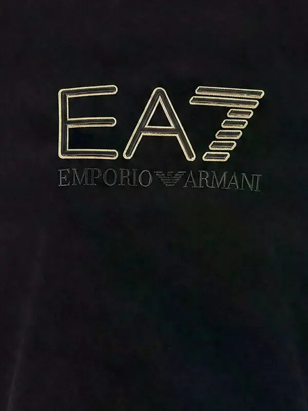 EA7 Logo-embroidered T-shirt