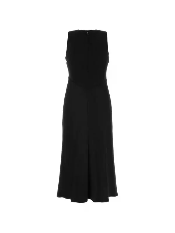 Calvin Klein Crepe V-neck Midi Dress