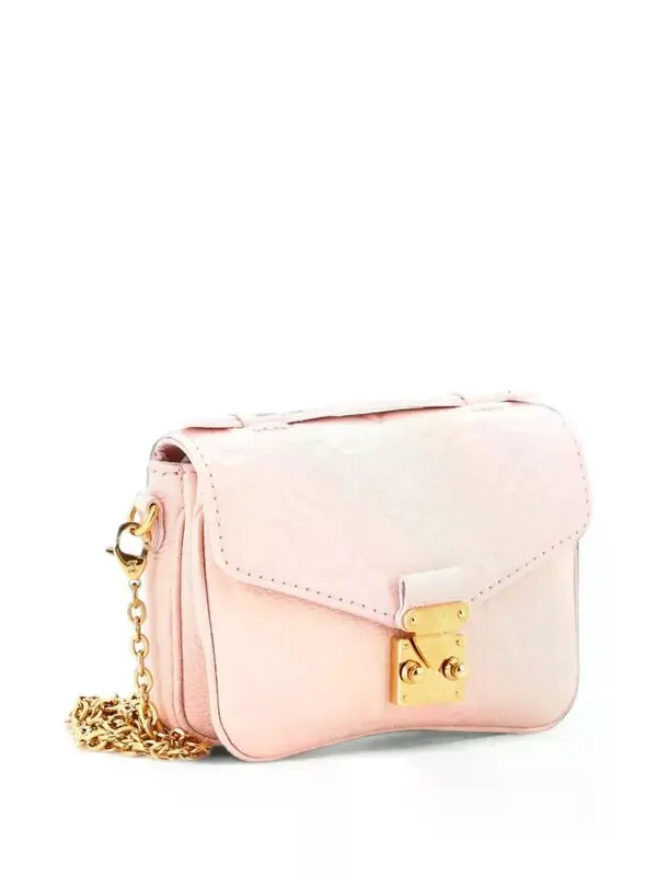 LOUIS VUITTON Micro Metis Monogram Empreinte Leather Crossbody Bag - Pink