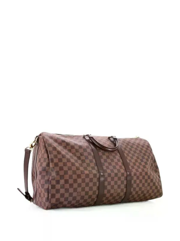 LOUIS VUITTON Keepall Bandouliere Bag Damier 55 Travel Bag - Brown