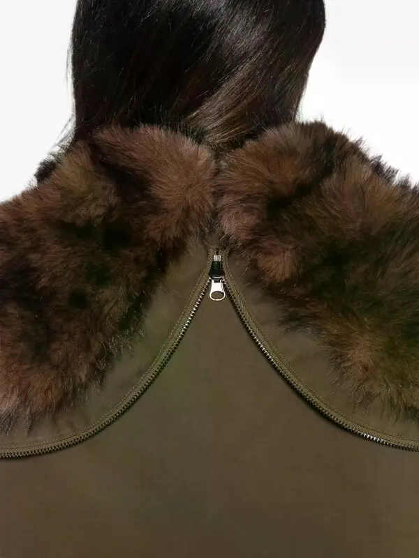 VALENTINI 1972 Faux-fur-trim Hooded Coat