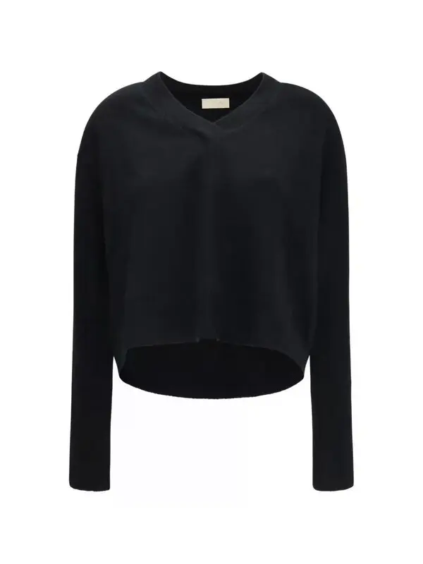 VERYBUSY V-neck Split-cuff Sweater