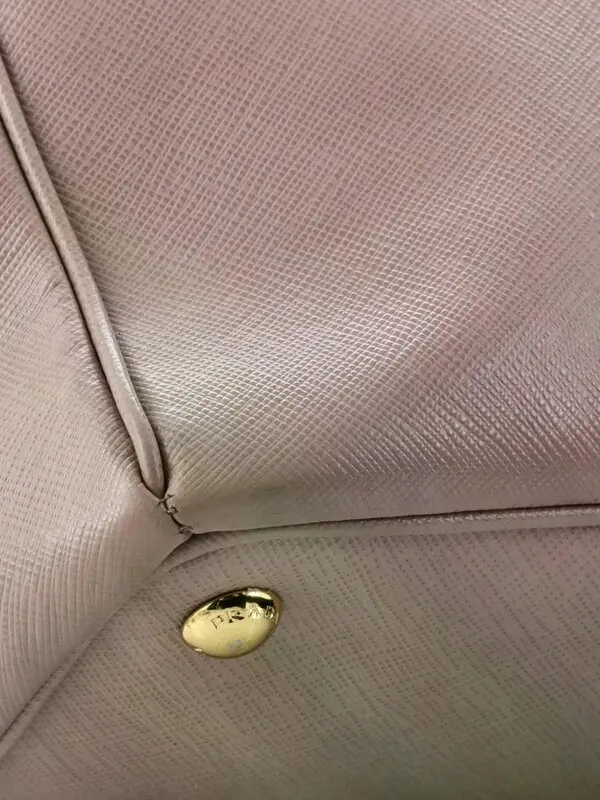 Prada Double Zip Lux Saffiano Leather Medium Tote Bag