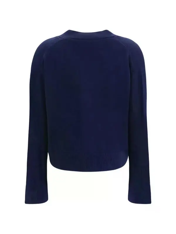 VERYBUSY V-neck Cashmere Cardigan - Blue