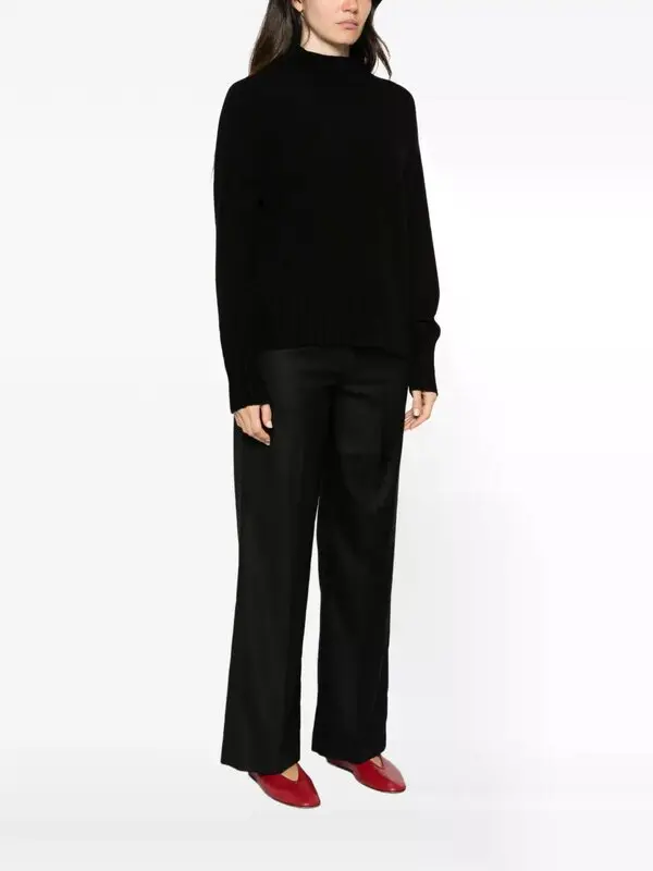 VELA SHOP High-neck Ribbed-trim Sweater
