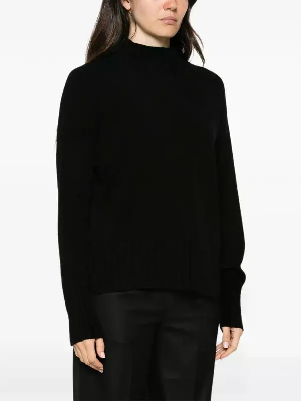 VELA SHOP High-neck Ribbed-trim Sweater