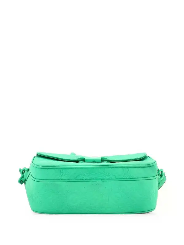 LOUIS VUITTON S Lock Messenger Bag Monogram Taurillon Leather Crossbody Bag - Green