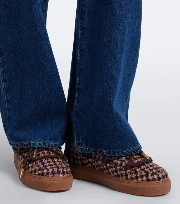 Inuikii Classic Low Plaid Houndstooth Snow Boots