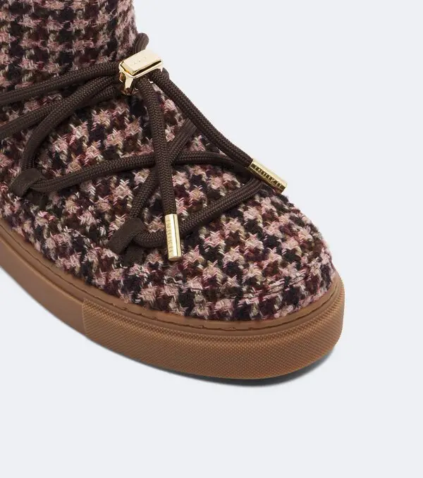 Inuikii Classic Low Plaid Houndstooth Snow Boots