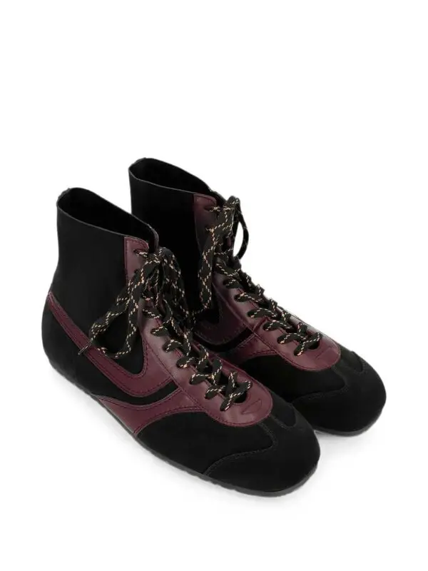 Dries Van Noten Suede High-top Sneakers