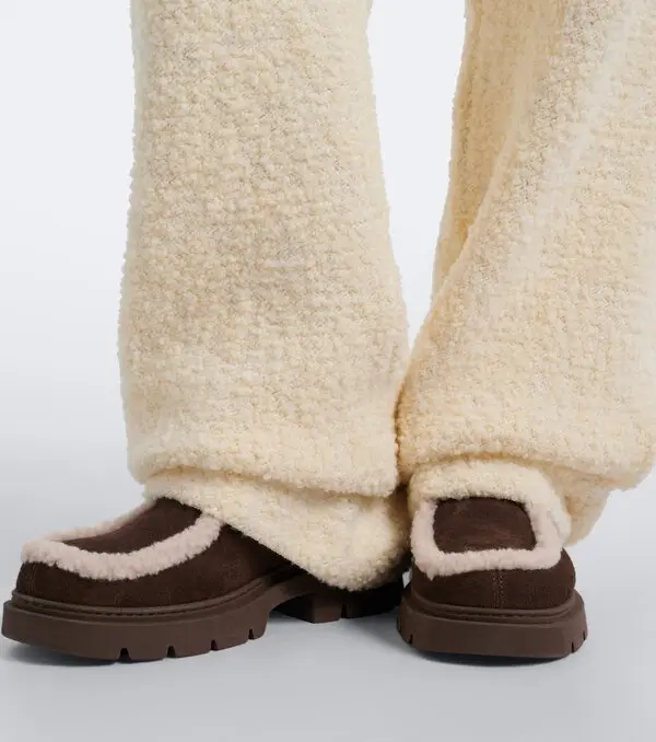 Inuikii Mocabee Shearling-lined Suede Lace-up Shoes
