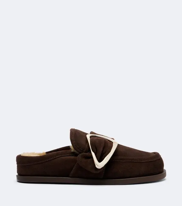 Inuikii Shearling-lined Suede Mules