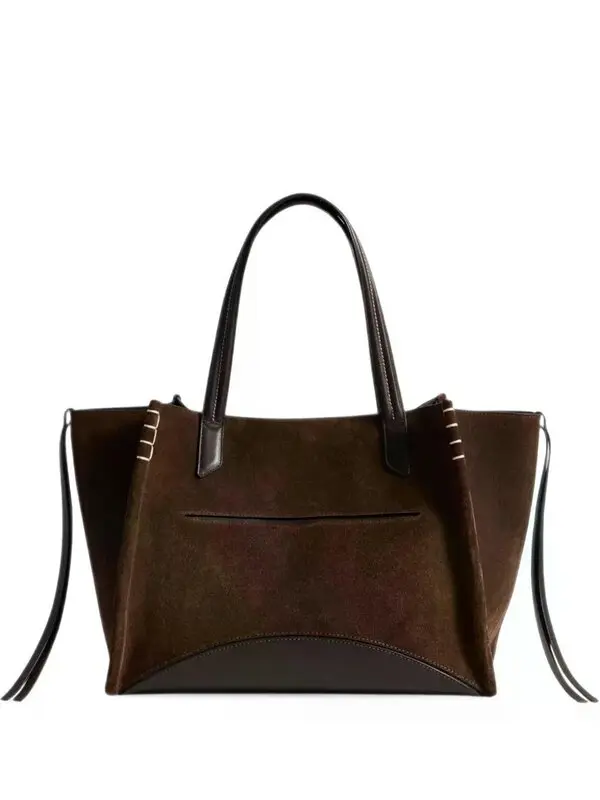 JW Anderson Suede Contrast-trim Tote Bag