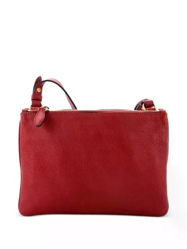 Prada Double Zip Vitello Daino Small Crossbody Bag