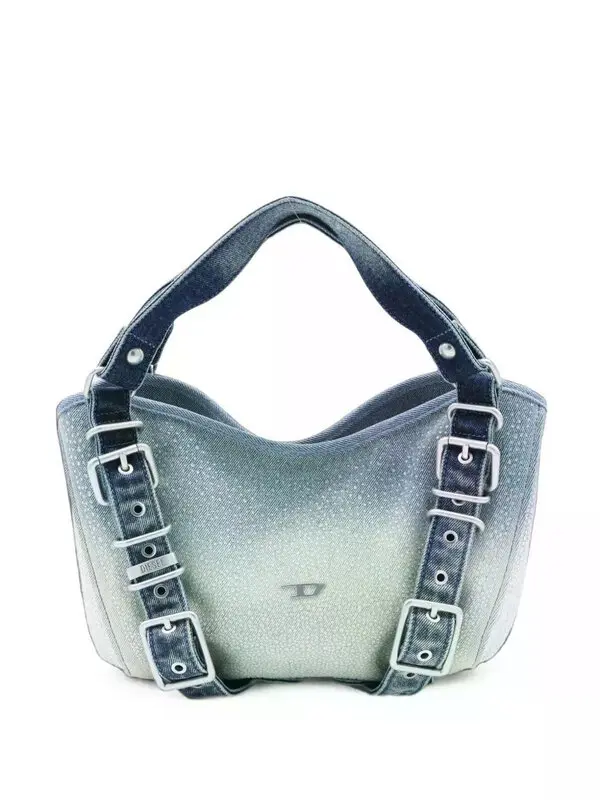 DIESEL® D-one-small Top-handle Bag In Crystal-solarised Denim - Blue