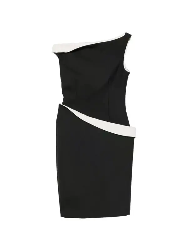 RÓHE Asymmetric Two-tone Midi Dress