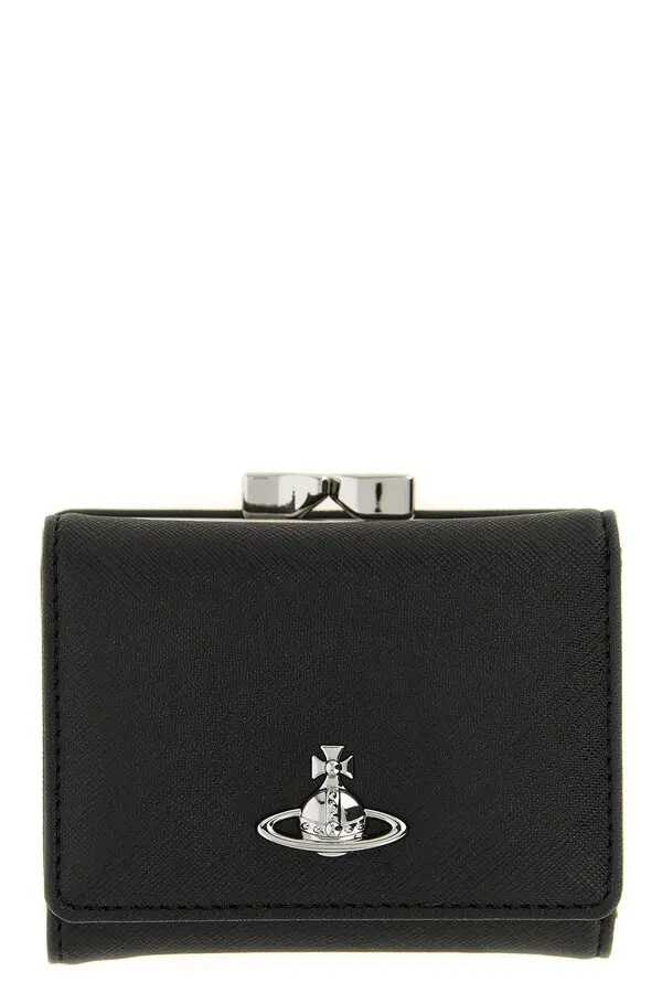 VIVIENNE WESTWOOD Small Frame' Wallet - Black