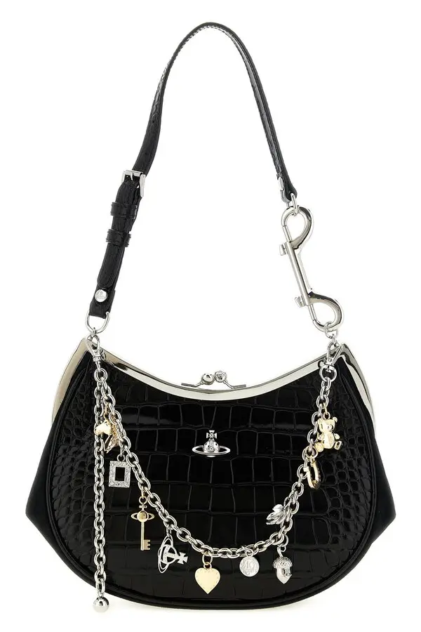 VIVIENNE WESTWOOD Charm Frame' Shoulder Bag - Black