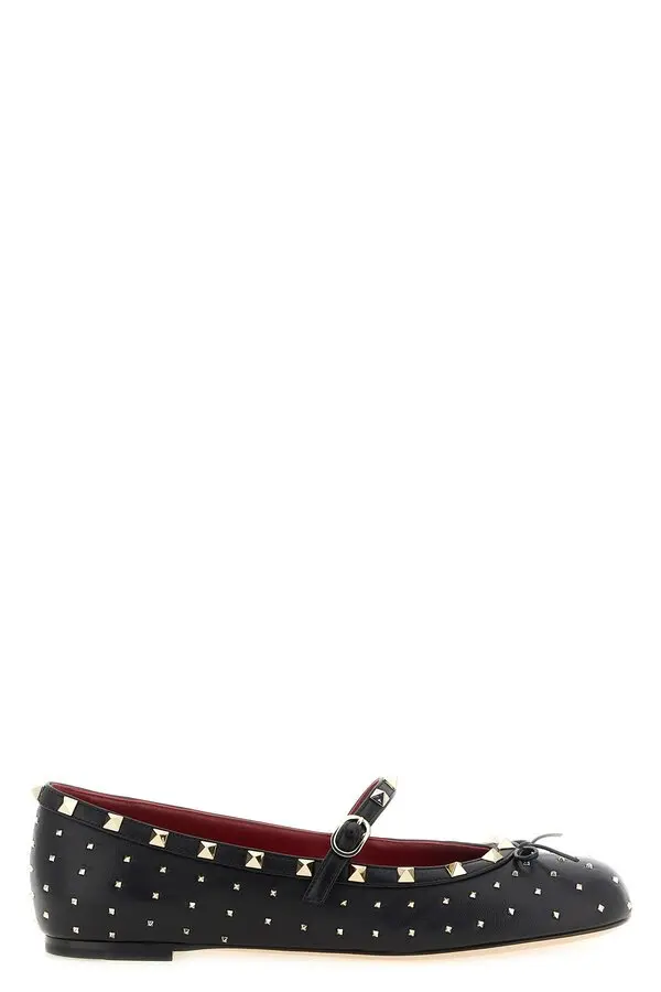 Valentino Garavani Rockstud' Ballet Flats - Black