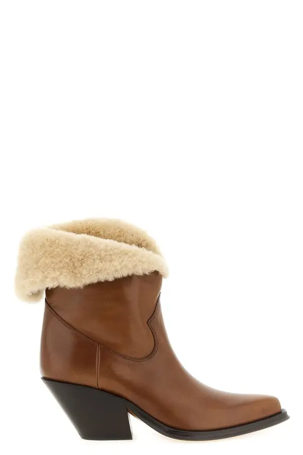 Chloé Azelan' Ankle Boots - Brown