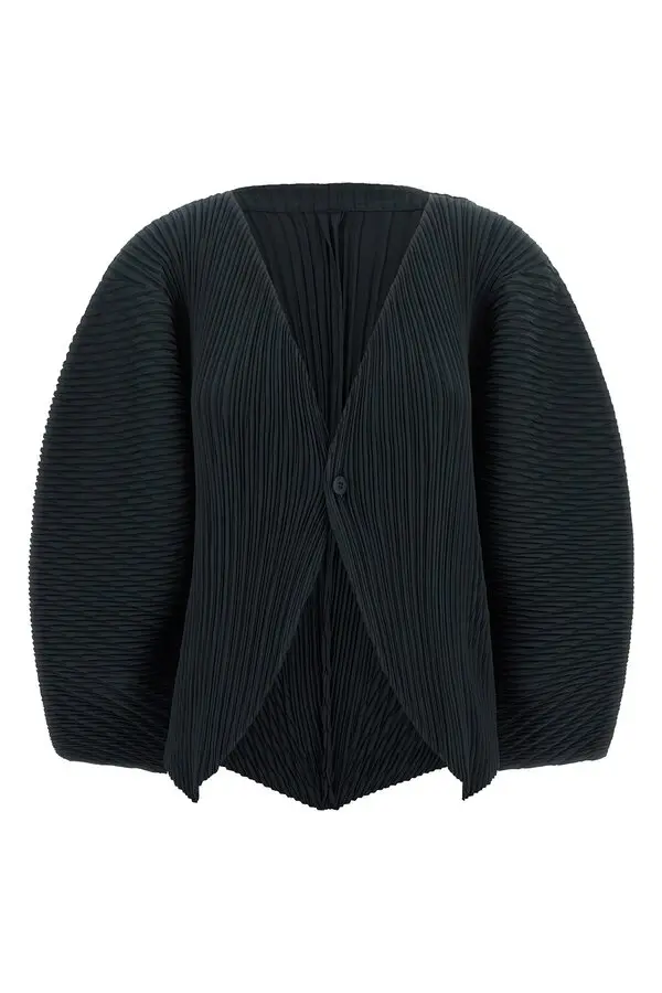 Issey Miyake Leaf Pleats' Cardigan