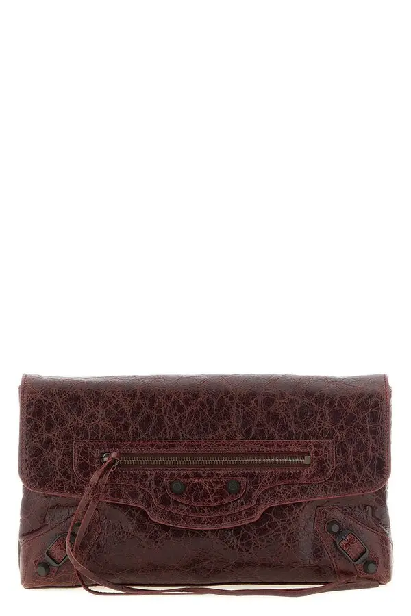 Balenciaga Le City' Clutch - Bordeaux