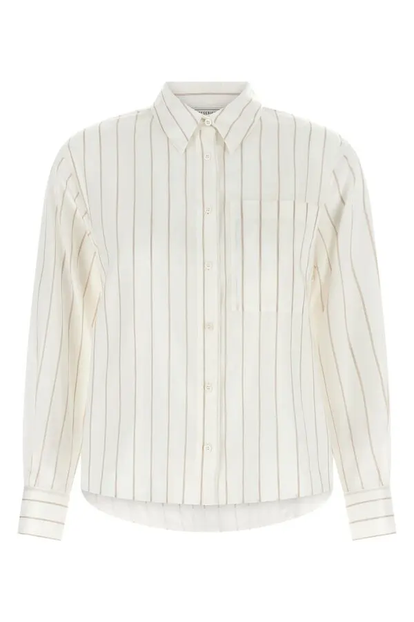 Peserico Striped Shirt - Beige