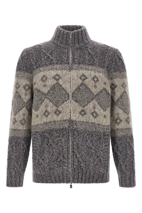 Brunello Cucinelli Chiné Yarn Cardigan