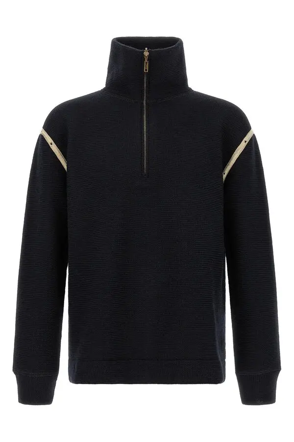 MAISON MARGIELA Denim Patch Sweater - Blue