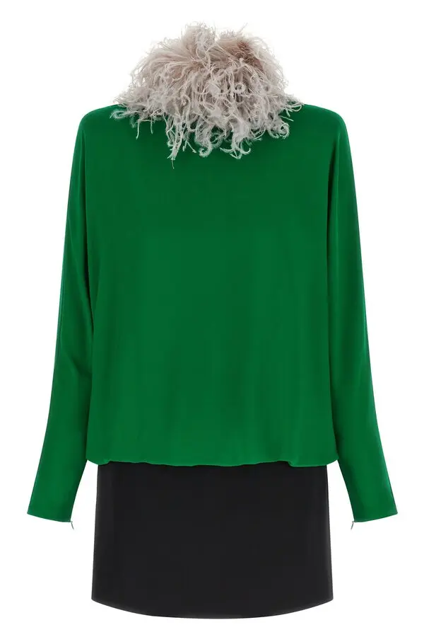 Valentino Garavani Georgette Dress - Green