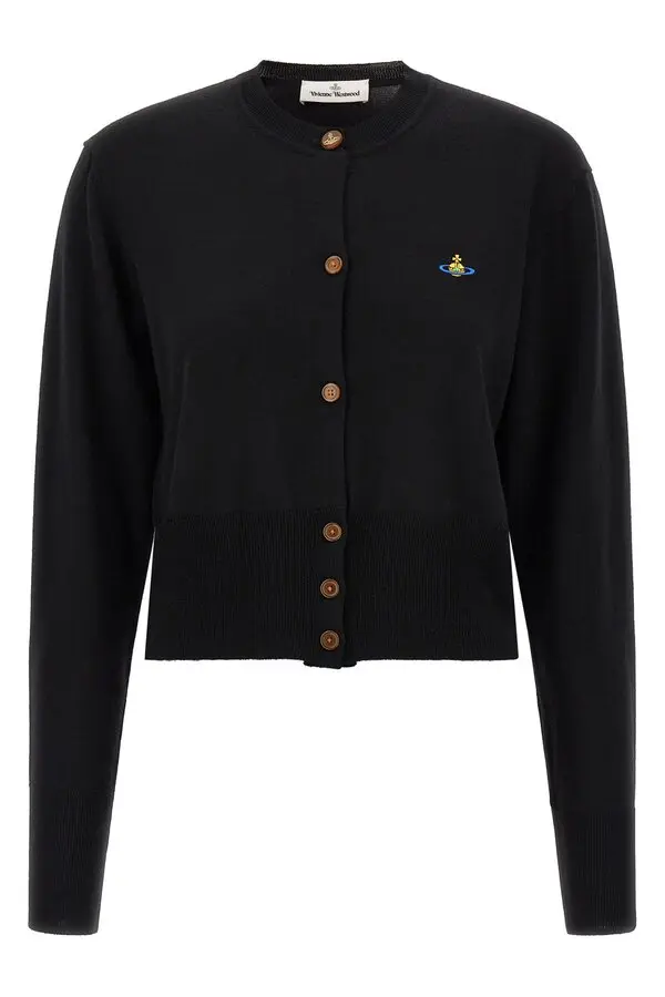 VIVIENNE WESTWOOD Bea Cropped' Cardigan - Black
