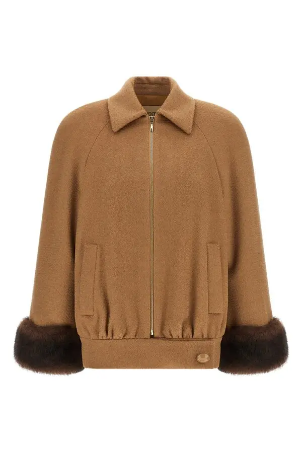 Valentino Garavani Fur Insert Caban