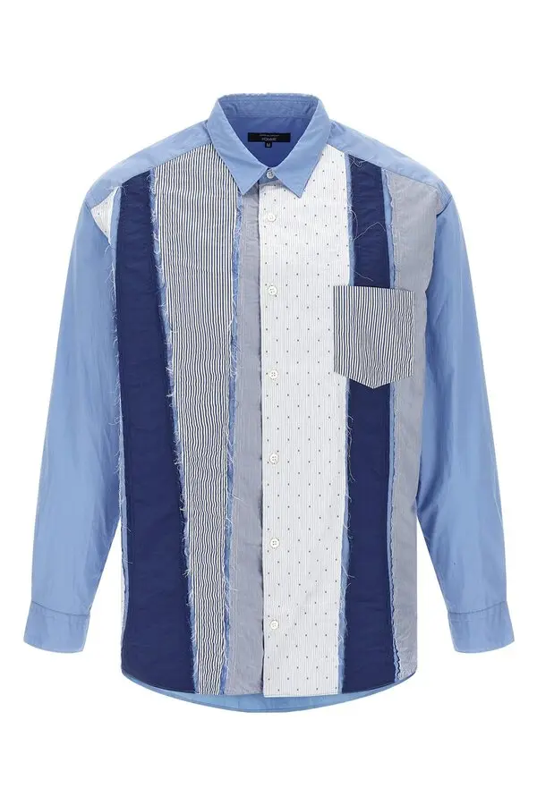 COMME DES GARҪONS HOMME Patchwork Shirt - Light Blue