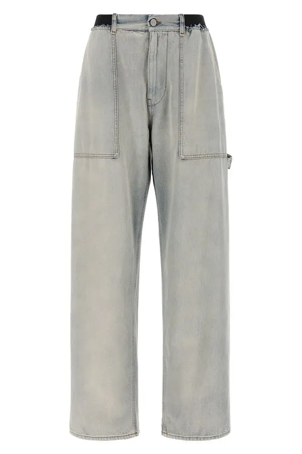 MAISON MARGIELA Numeric Signature Jeans - Light Blue