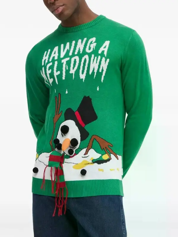 Lindbergh Snowman-motif Sweater
