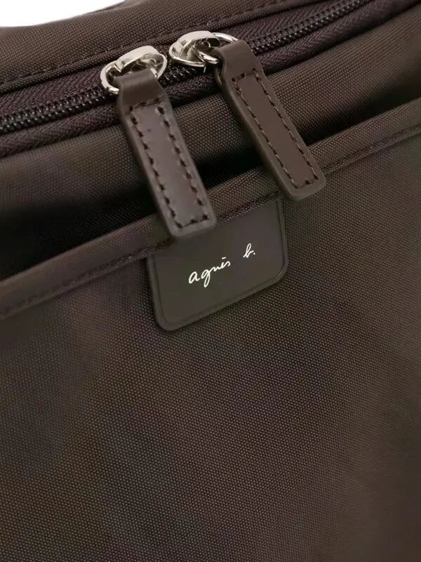 AGNES B. Logo Patched Shoulder Bag