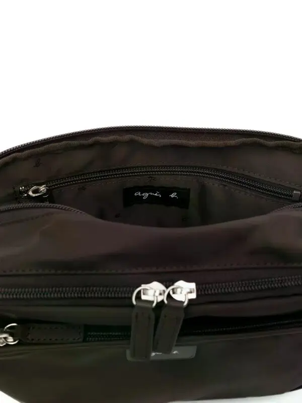 AGNES B. Logo Patched Shoulder Bag
