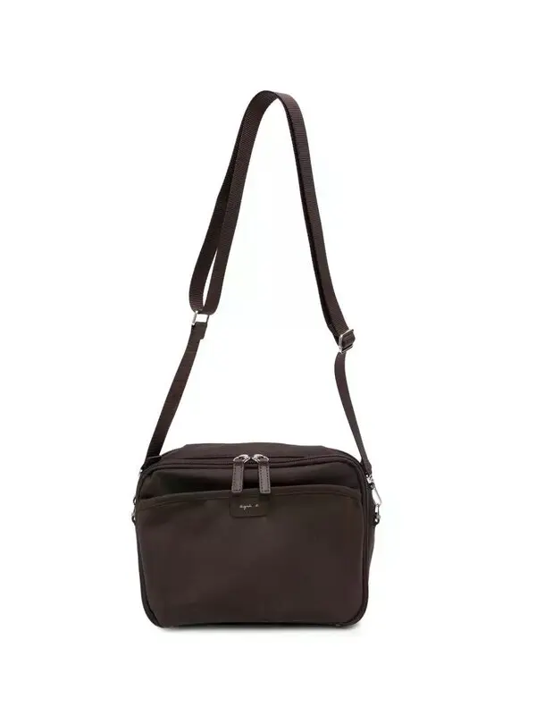 AGNES B. Logo Patched Shoulder Bag