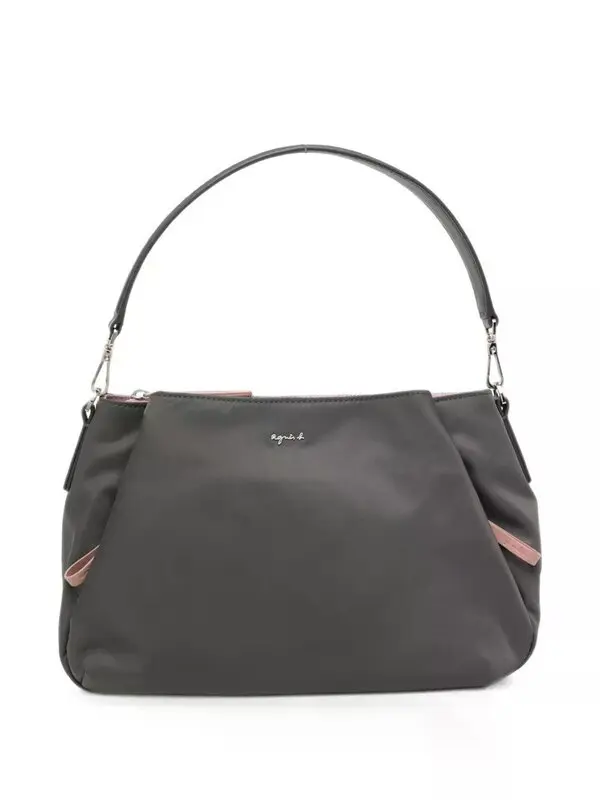 AGNES B. Origami Shoulder Bag - Grey