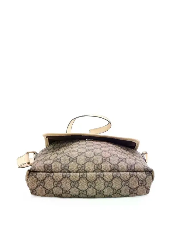 Gucci Flap Messenger Gg Coated Canvas Small Crossbody Bag