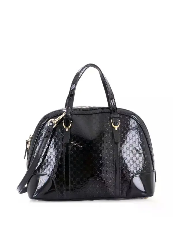 Gucci Nice Top Handle Bag Microguccissima Patent Small Satchel