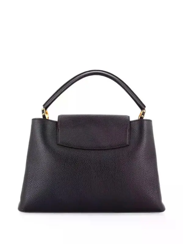 LOUIS VUITTON Capucines Bag Leather Mm Satchel