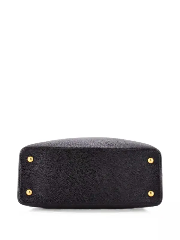 LOUIS VUITTON Capucines Bag Leather Mm Satchel