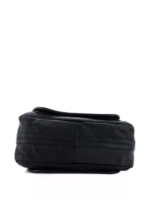 Chloé Paraty Top Handle Bag Leather Medium Satchel - Black