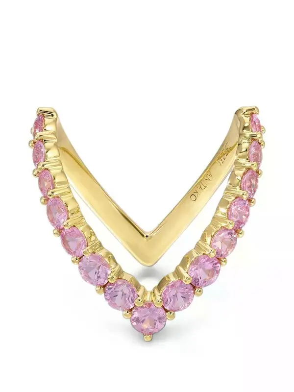 ANITA KO Sapphire V Ring - Gold