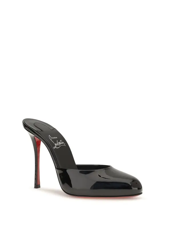CHRISTIAN LOUBOUTIN Dolly Patent Leather Mules