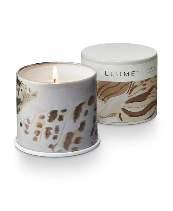 ILLUME Beautifully Done Driftwood Vanity Tin Candle, 11.8 Oz