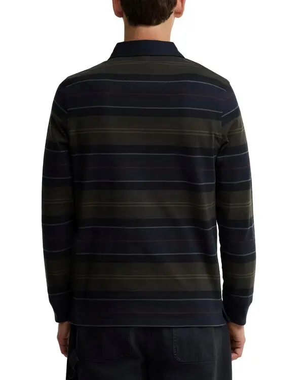 Barbour Frith Cotton Tartan Stripe Rugby Shirt